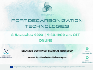 Online Workshop: Port Decarbonization Technologies - Seanergy